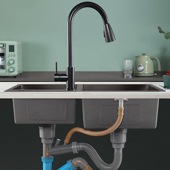 Modern Bar Sink Stainless Steel with Faucet and Soap Dispenser Kitchen ...