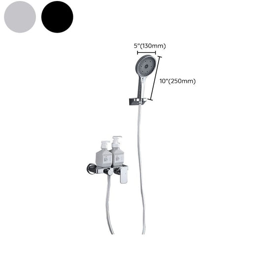 Modern Shower System Solid Color Adjustable Spray Pattern Shower Set ...