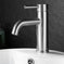 Modern Sliver Centerset Faucet Solid Color Bathroom Faucet with Lever ...
