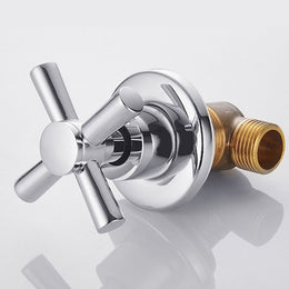 Modern Cross Handle Faucet Solid Color Wall Mounted Bathroom Faucet ...