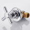 Modern Cross Handle Faucet Solid Color Wall Mounted Bathroom Faucet ...