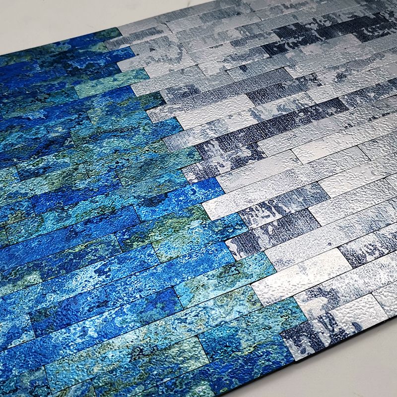 Aluminum Tile Peel and Stick Tile Bathroom Waterproof Backsplash Peel ...