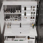 Fashionable Bathroom Sink Vanity Wall Mount Two Drawer Backsplash ...