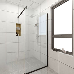 Frameless Transparent Fixed Glass Panel Scratch Resistant Fixed Glass ...