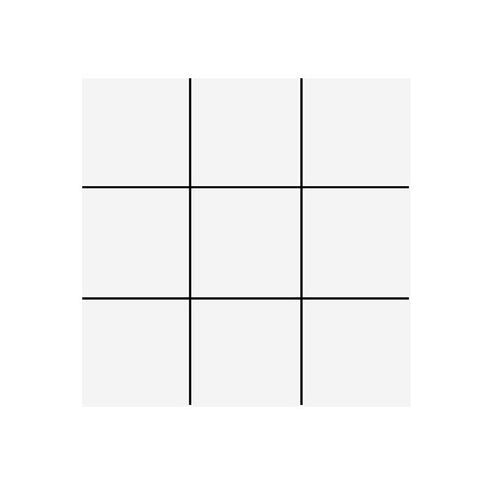 Modern Square Grid Single Tile Plastic Peel & Stick Field Tile - Clearhalo