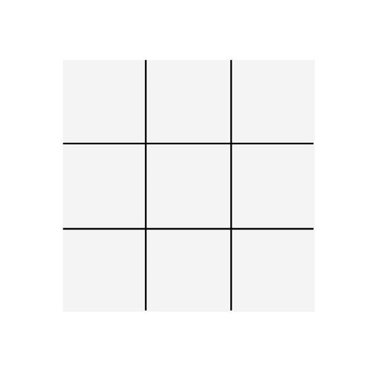 Modern Square Grid Single Tile Plastic Peel & Stick Field Tile - Clearhalo