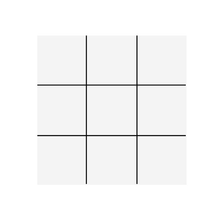 Modern Square Grid Single Tile Plastic Peel & Stick Field Tile - Clearhalo