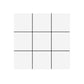 Modern Square Grid Single Tile Plastic Peel & Stick Field Tile - Clearhalo