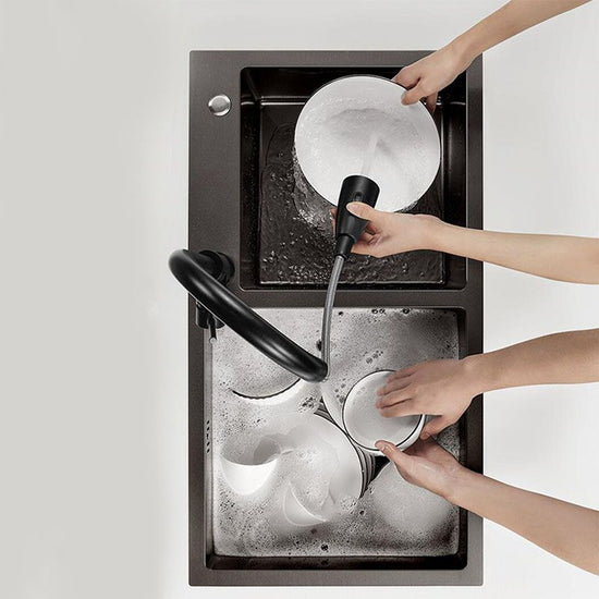 Modern Bar Sink Stainless Steel with Faucet and Soap Dispenser Kitchen ...