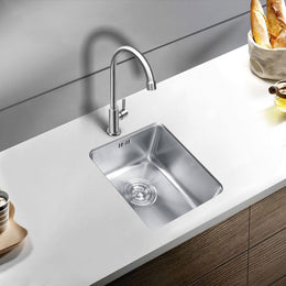 Classic Single Basin Sink Stainless Steel Workstation Sink with Faucet ...