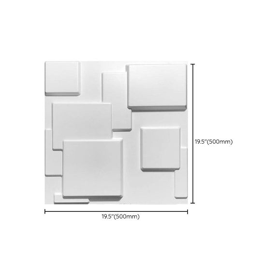 Mosaic Wall Panel Glue Down Waterproof PVC Indoor Wall Panel - Clearhalo