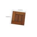 Outdoor Laminate Floor Wooden Square Waterproof Laminate Floor - Clearhalo