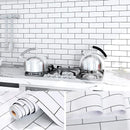 Modern Kitchen Backsplash Wallpaper Plaid Print Peel and Stick ...