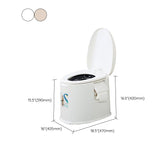 Contemporary Plastic Urine Toilet Floor Mounted Toilet Bowl with Seat ...