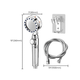 Contemporary Handheld Supercharged Shower Head Round Turbo Spray Head ...