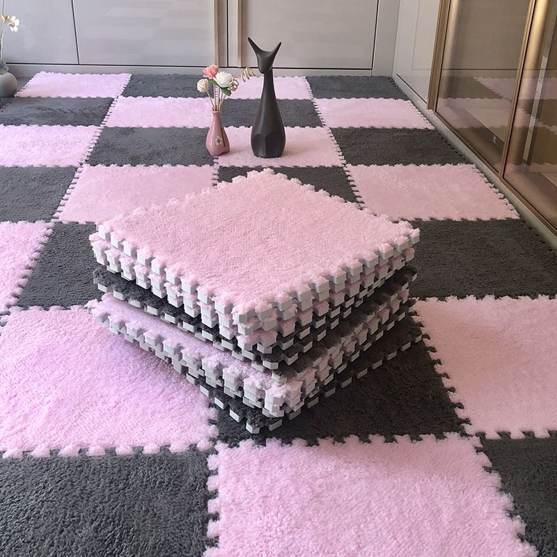 Interlocking Carpet Tiles Color Block Interlocking Carpet Floor Tile ...