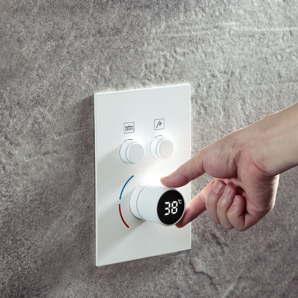 Modern Shower System Brass Temperature Control Ceiling Mounted Shower ...