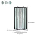 Round Shower Enclosure Full Frame Double Sliding Door Shower Room ...