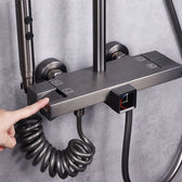 Modern Shower Trim Pure Color Slide Bar Included Shower Combo - Clearhalo