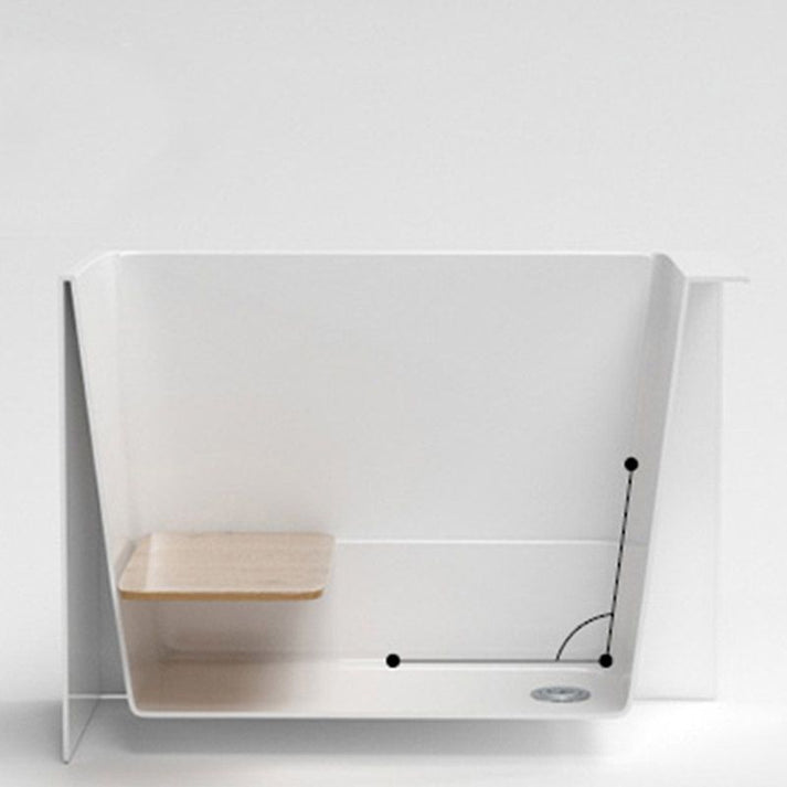 Modern Corner White Acrylic Bathtub Rectangle with Drain Bath Tub ...