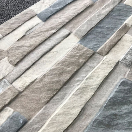 Outdoor Wall Floor Tile Ceramic Straight Edge Stacked Stone Brick Look ...