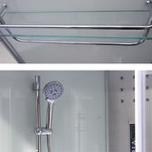 Round Semi-Frameless Shower Stall Corner Tempered Glass Shower Stall ...