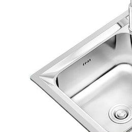 Stainless Steel Kitchen Sink Double Basin Rectangle Sink with Drain ...