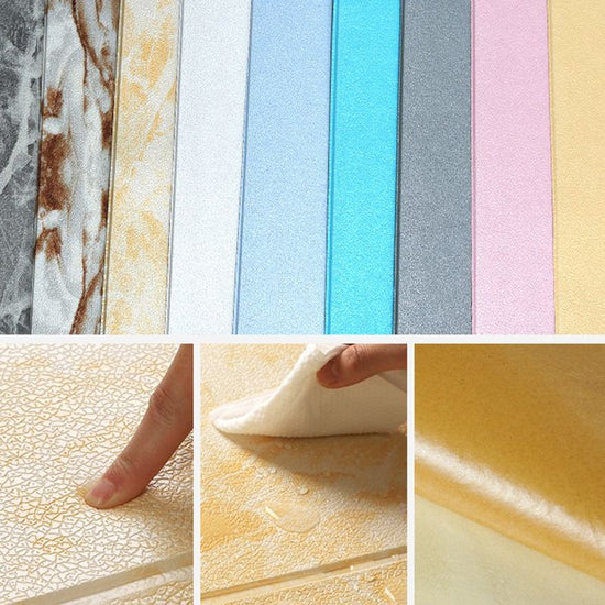 Glam Wall Paneling Peel and Stick Texture Effect Design Square Wall ...