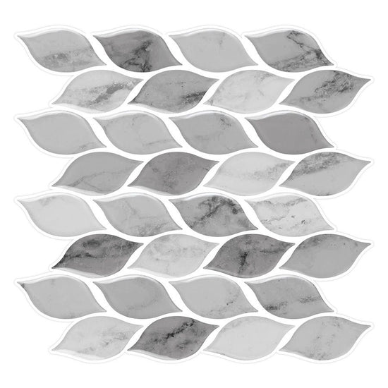 12"x 12" Resin Mosaic Tile Square Peel and Stick Tile for Backsplash ...