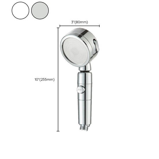 Contemporary 3 Sprays Showerhead Adjustable Spray Pattern Swivel Round ...