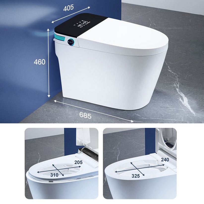 Contemporary One Piece Toilet Concealed Tank Toilet Bowl with Seat for ...