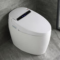 Modern Concealed Tank Toilet Bowl Skirted ABS Floor Mount Flush Toilet ...
