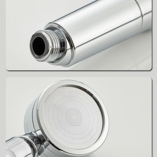 Contemporary 3 Sprays Showerhead Adjustable Spray Pattern Swivel Round ...