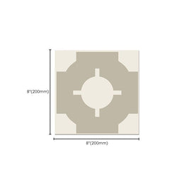 Square Interior Print Vinyl Flooring Peel and Stick Waterproof Vinyl ...