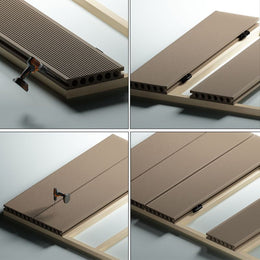 Embossed Composite Deck Plank Nailed Outdoor Patio Deck Tile Kit ...