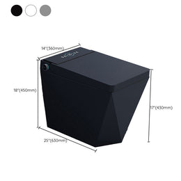 Modern Ceramic Flush Toilet 1 Piece White Toilet Bowl for Bathroom ...
