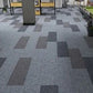 Modern Carpet Tile Level Loop Striped Print Interlocking Non-Skid Tiles ...