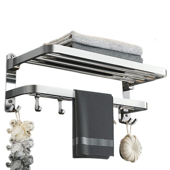 Modern 7 Piece Bathroom Accessory Set Polished Chrome Bathroom Hardware ...