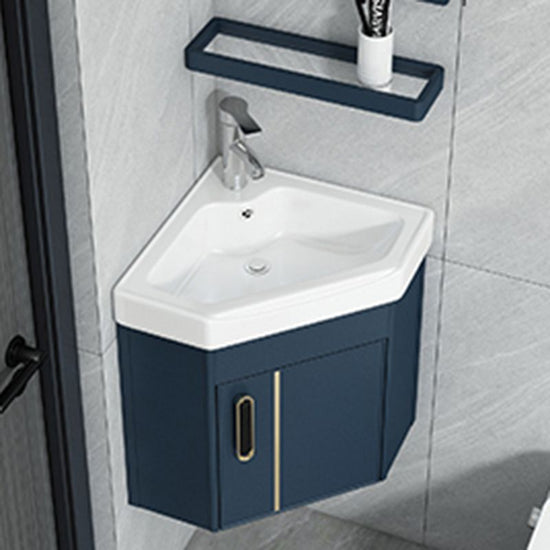Creative Sink Vanity Wall Mount Triangular Wall Mount Vanity Cabinet ...