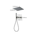 Modern Shower System Ceiling Mounted Square Dual Shower Head Shower Set ...