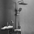 Modern Push Button Shower System Slide Bar Included Shower Head Combo ...