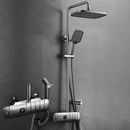 Modern Push Button Shower System Slide Bar Included Shower Head Combo ...