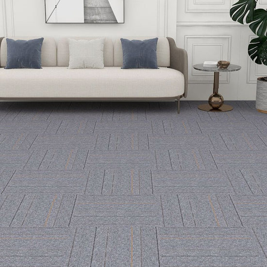 Loose Lay Indoor Carpet Tiles Non-Skid Level Loop Carpet Tile - Clearhalo
