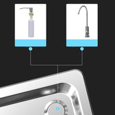 Modern Workstation Sink Stainless Steel Drain Assembly and Faucet ...