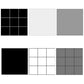 Modern Square Grid Single Tile Plastic Peel & Stick Field Tile - Clearhalo