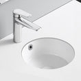 Circular Bathroom Sink Modern White Vitreous China Drop-in Bathroom ...