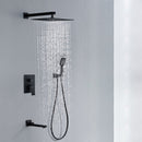 Modern Shower Set Brass Square Temperature Control Shower System ...