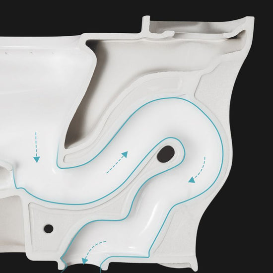 Modern Floor Mount Toilet Slow Close Seat Included Toilet Bowl for ...