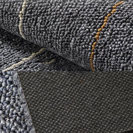 Gray Tone Level Loop Carpet Tile Solid Color Indoor Office Carpet Tile ...