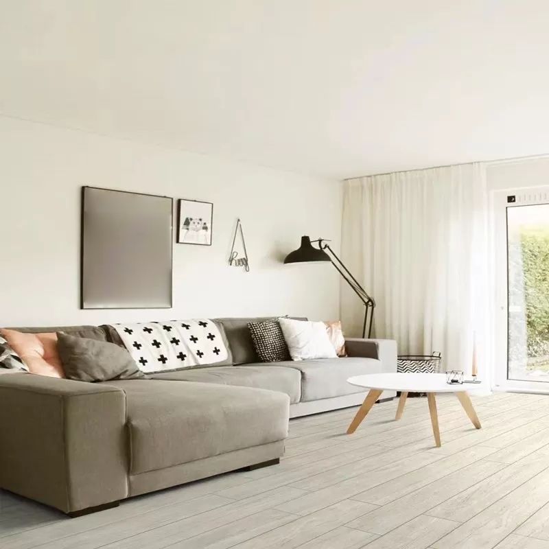 Retangular 5.9"x47.24" Porcelain Singular Tile Fabric Look Floor Tile ...